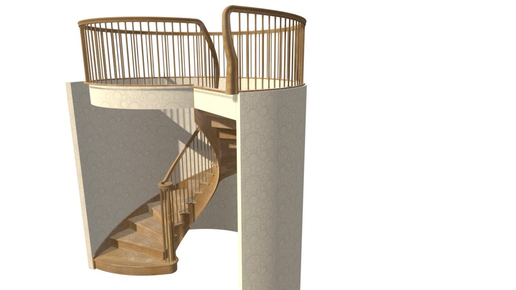 Vertical Post 6010 - 3D model by 3D Software for Stair Design and ...