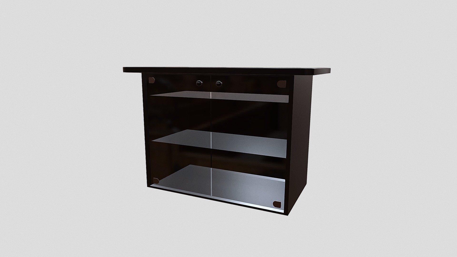 Glass cabinet - Download Free 3D model by Nikolaj Simić (@nikolajsimc ...