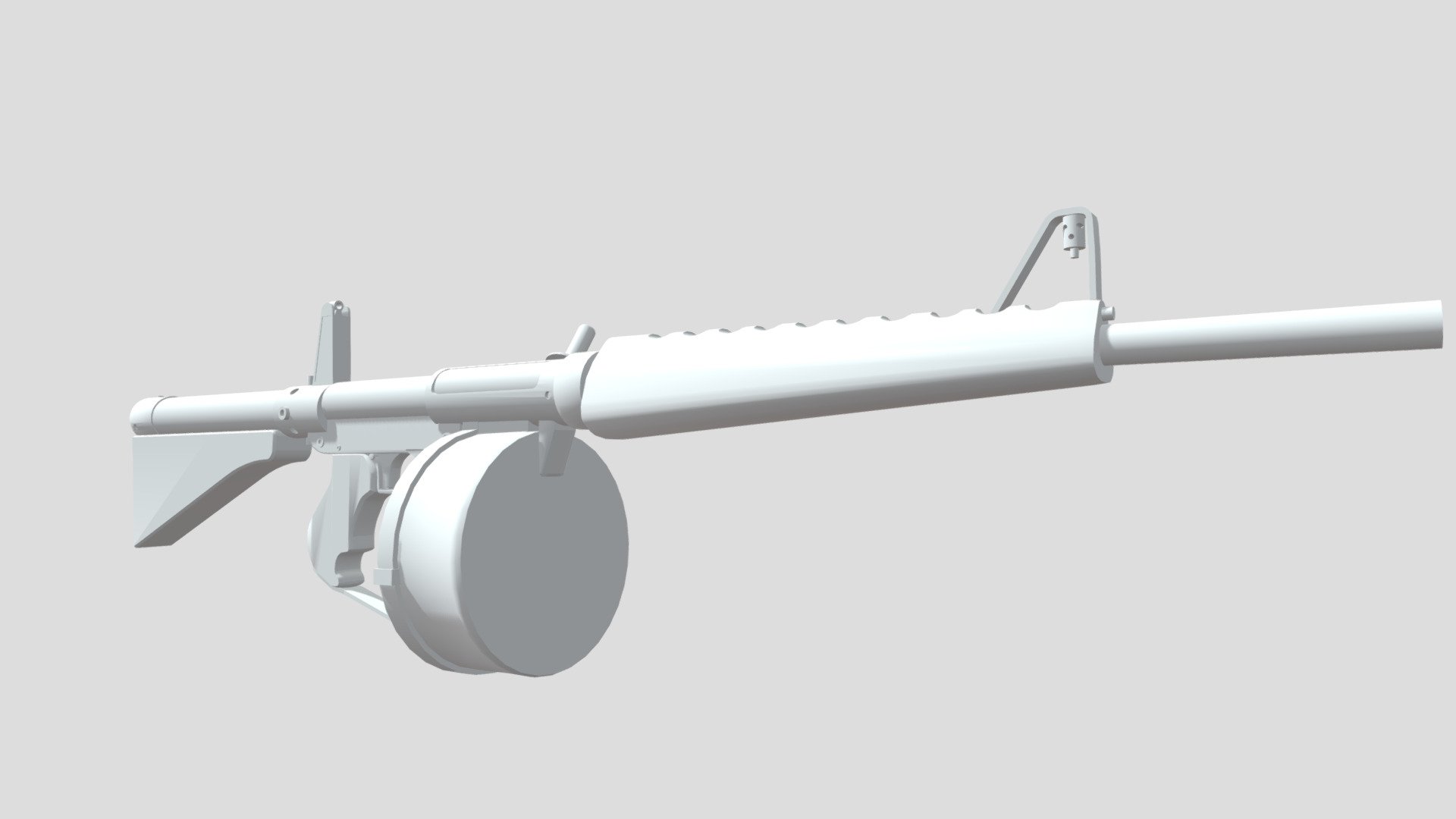 Midpoly untextured (prototype?) AA12 - 3D model by BQnk (@BQ_nk ...