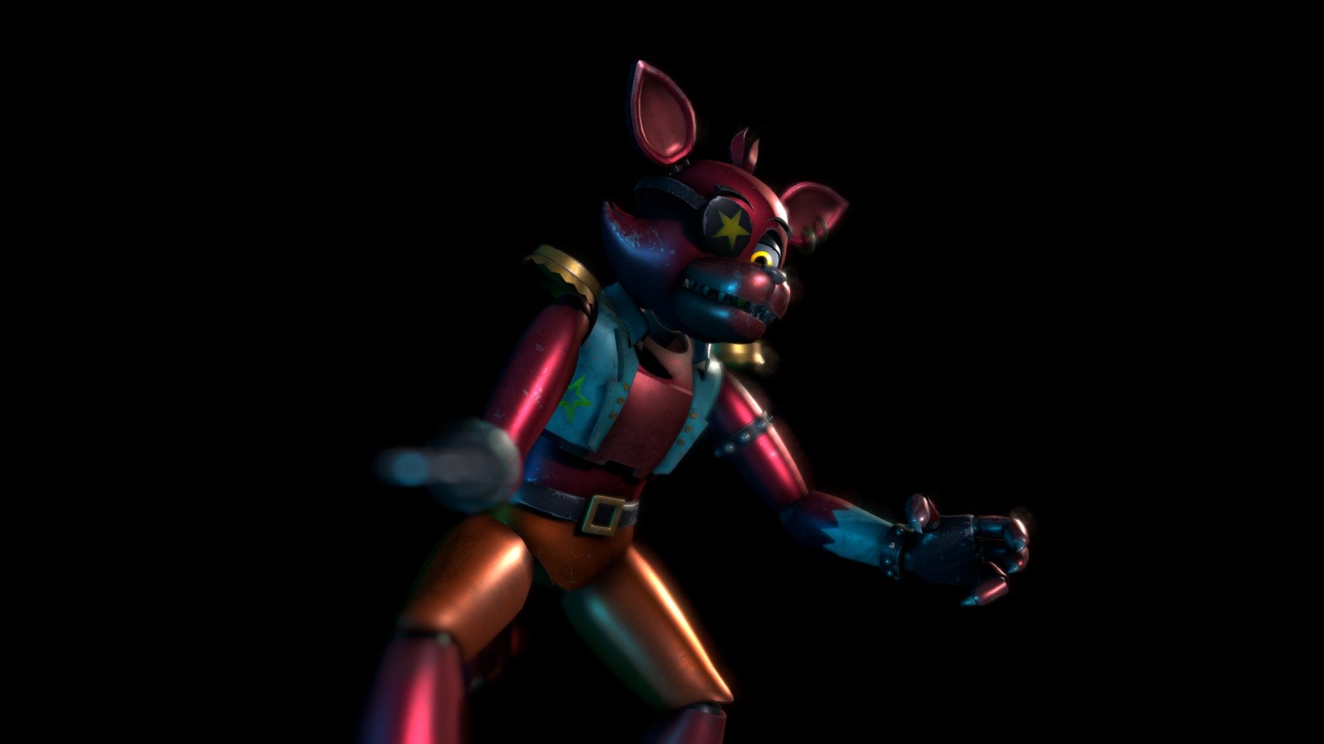 Glamrock Foxy For Sketchfab - Download Free 3D model by Faertoon ...