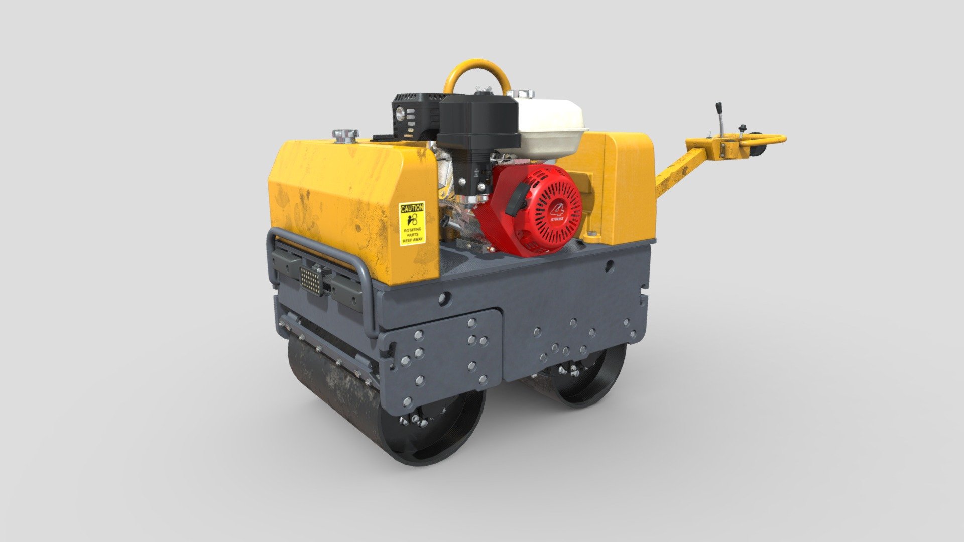 Road Roller - Buy Royalty Free 3D model by ChakkitPP [c72b259 ...