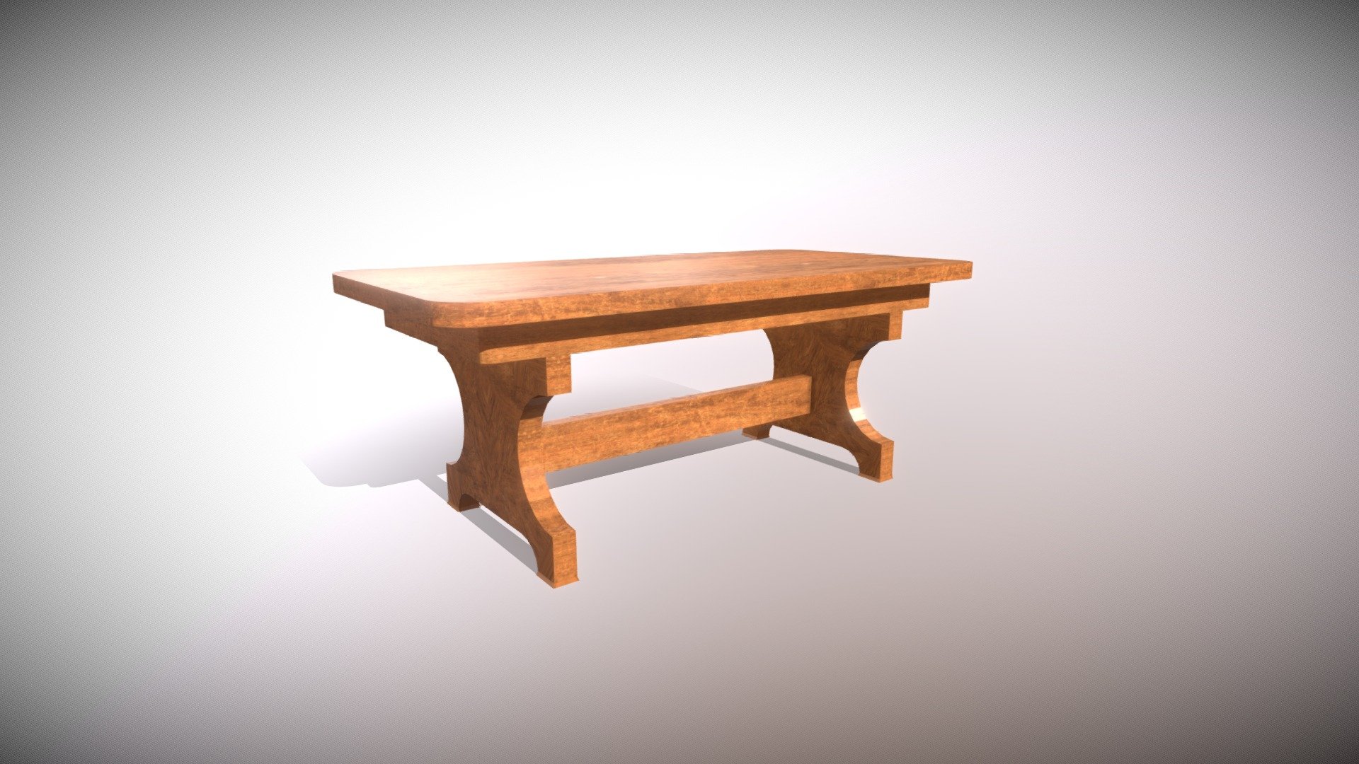 Classic Wood Table - 3D model by KarimG [c72b295] - Sketchfab