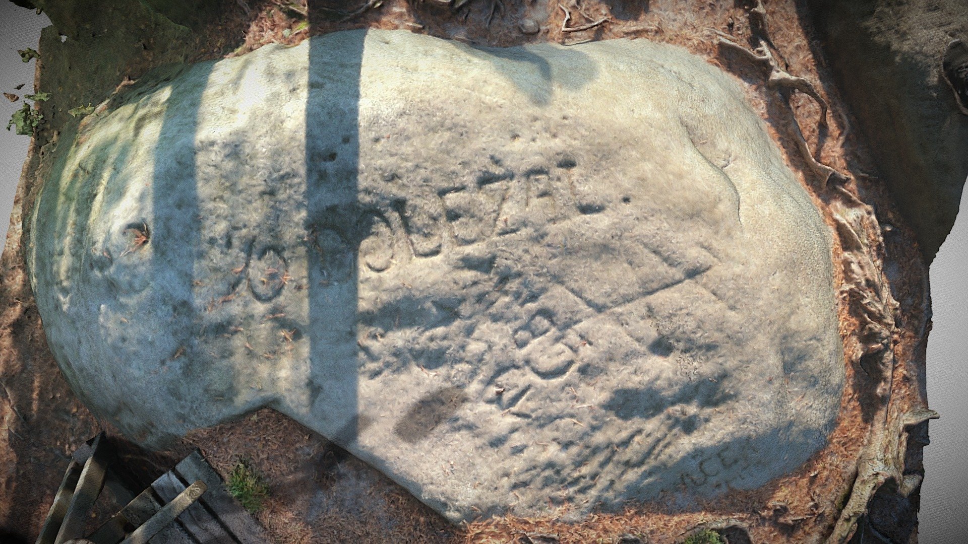 Inscription on top of the rock - 3D model by Tomáš Musílek (@parleur ...