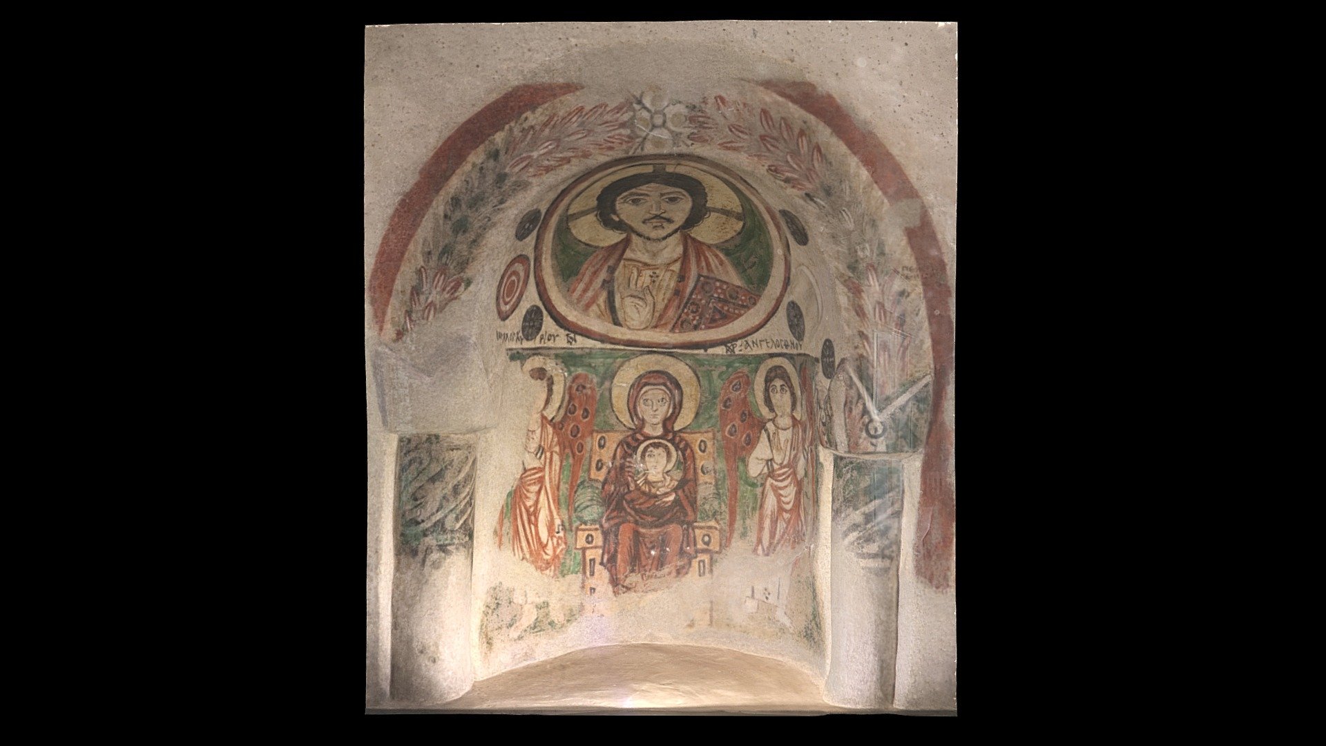 Painted Niche from the Monastery of St. Jeremiah - 3D model by ...