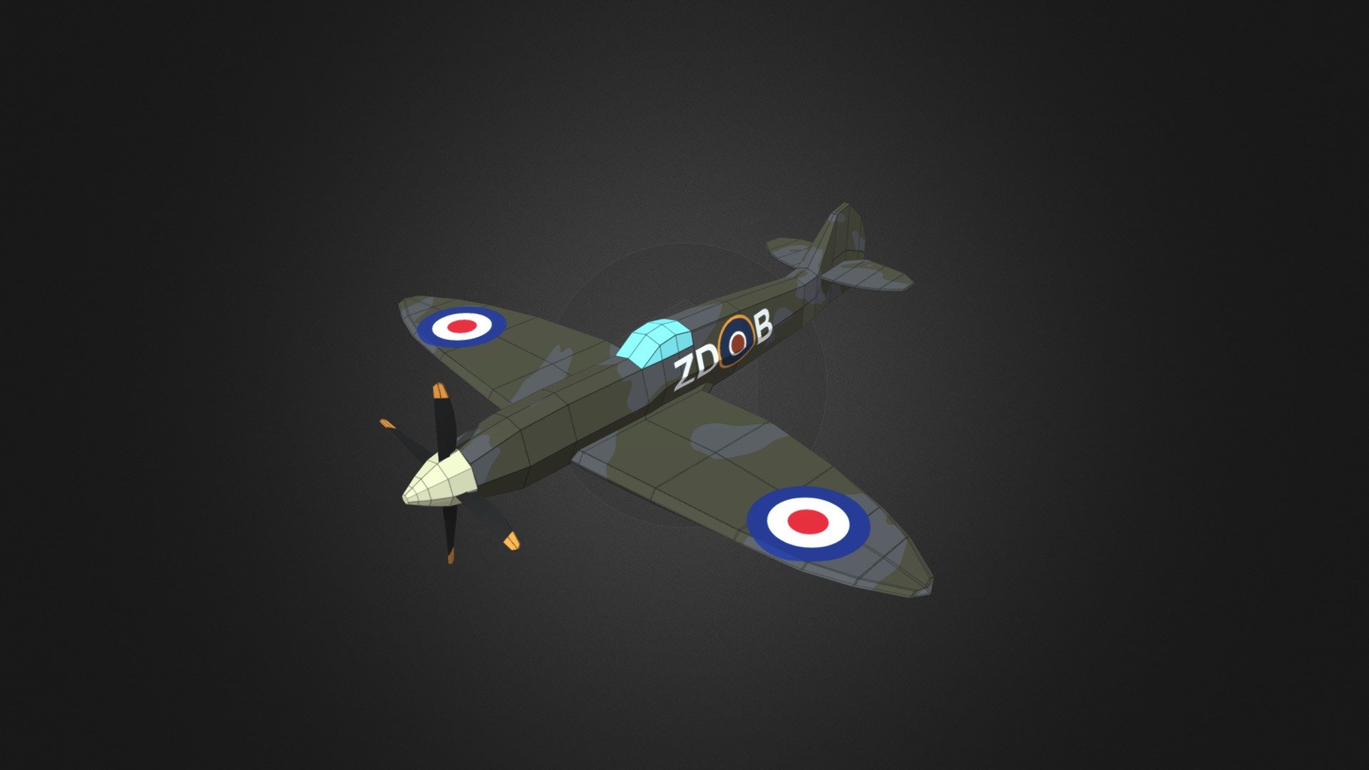 Spitfire Low Poly - Download Free 3D model by Tirto Suwondo (@Tirto ...