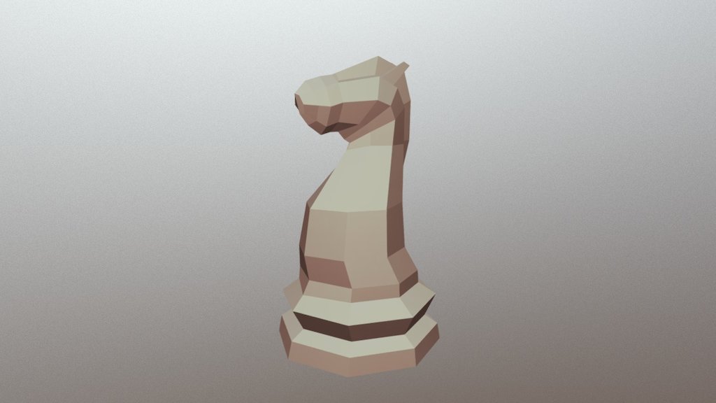 A Low Poly Chess Knight - 3D model by Kim Nybo Andersen (@shadewolfdk ...