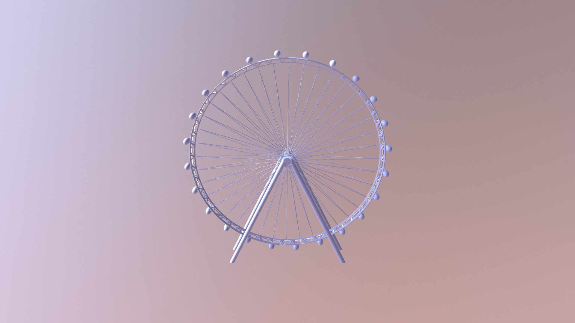 Observation Wheel - 3D model by mangelinin [c72f188] - Sketchfab