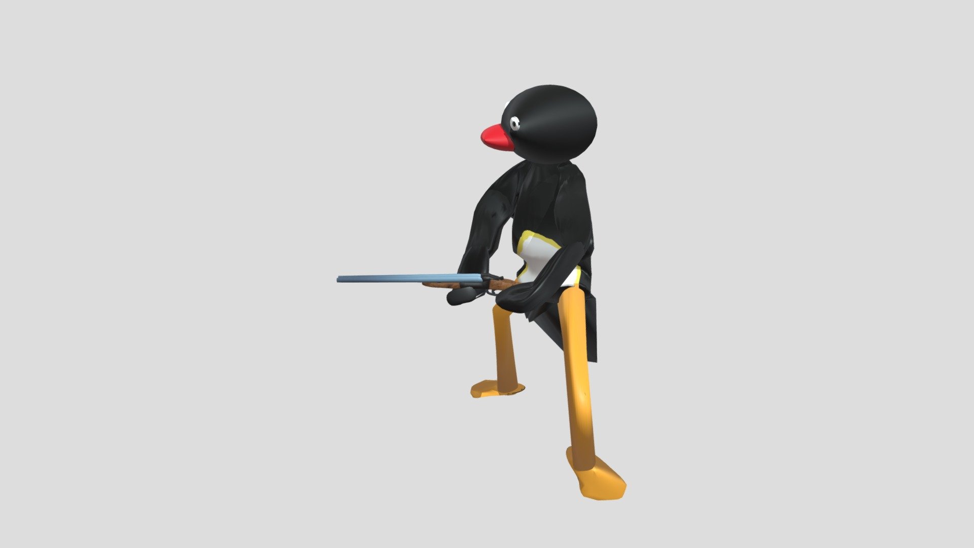 Pingu with a shotgun - Download Free 3D model by juicyjames [c73208f ...
