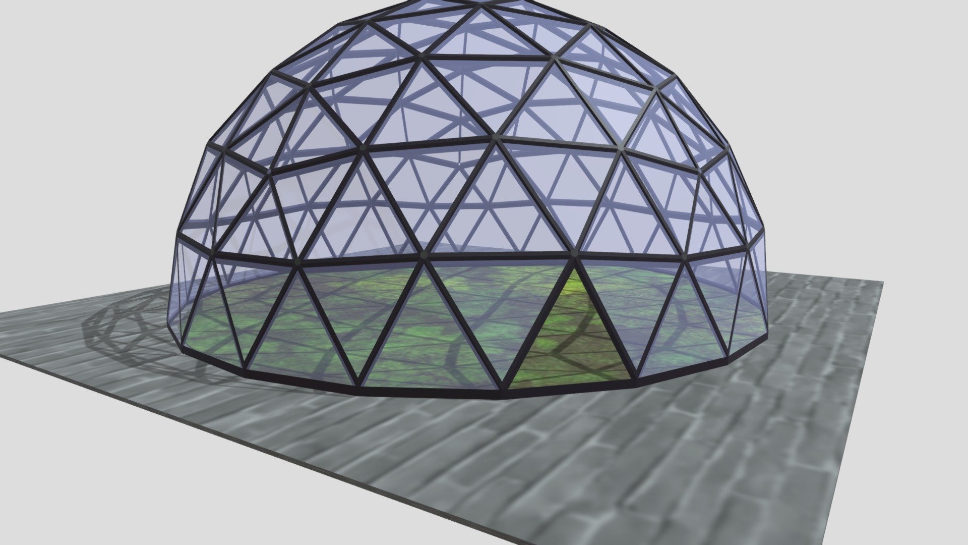 Basic biome dome - 3D model by iteacher [c7324d5] - Sketchfab