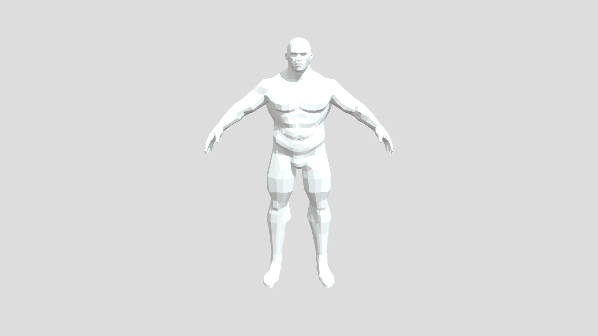 Base Mesh Man Muscle - Low Poly - Download Free 3D model by Armganes ...