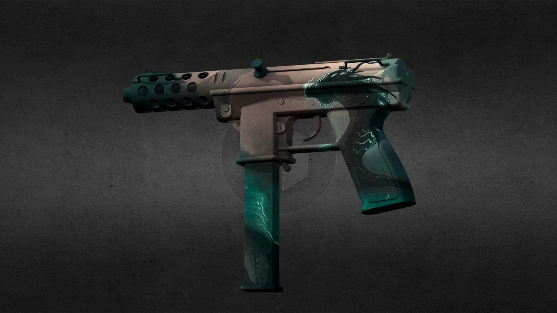 TEC-9 | Fury Dragon - 3D model by Noke101 [c735f2e] - Sketchfab
