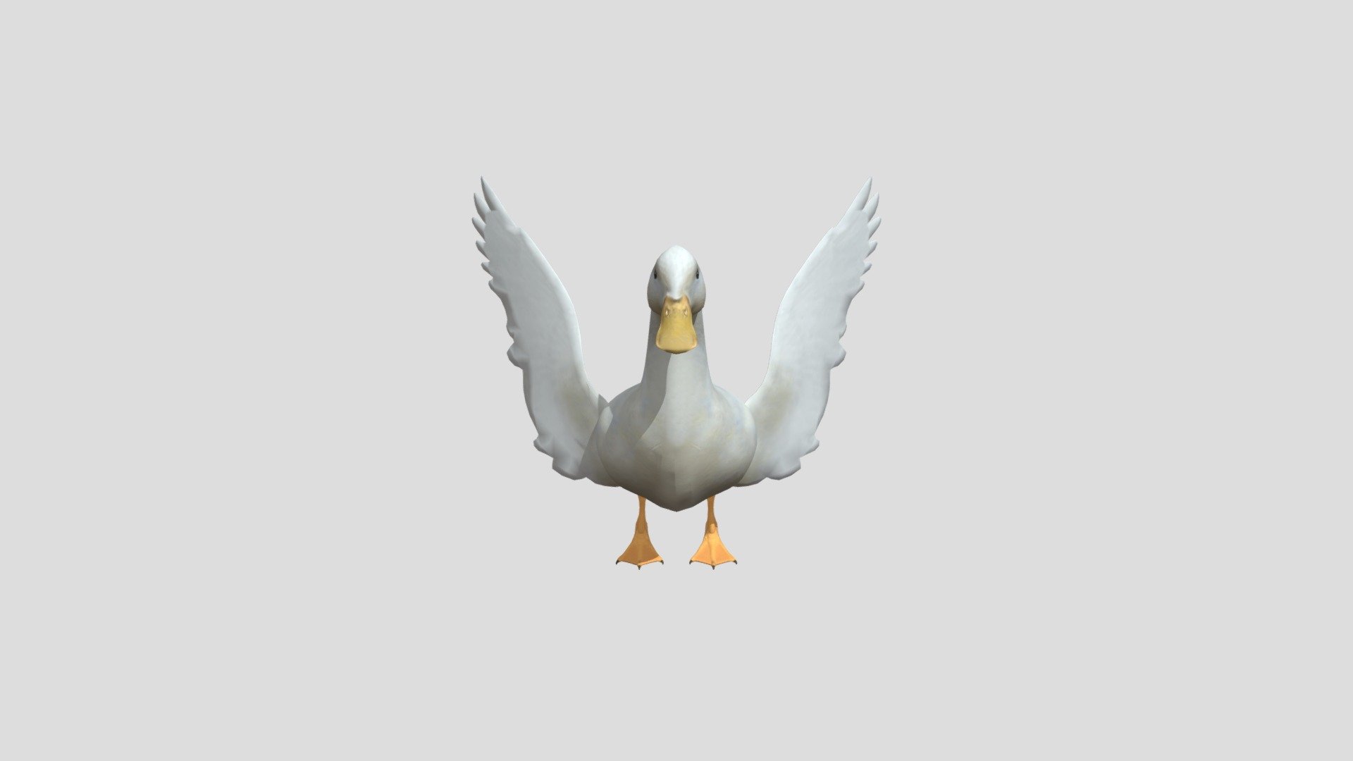 aflac-duck - 3D model by sakuramoto [c73648c] - Sketchfab