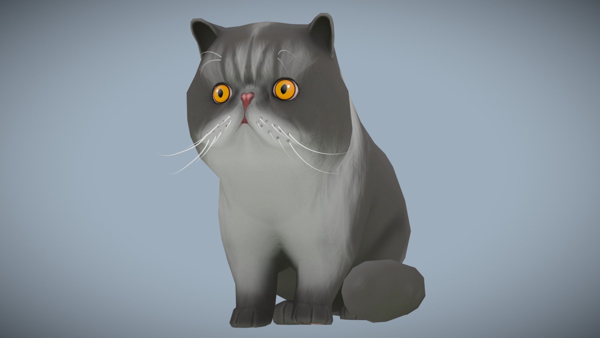 Hand Painted Exotic Shorthair - Download Free 3D model by Mustafa Duyar ...