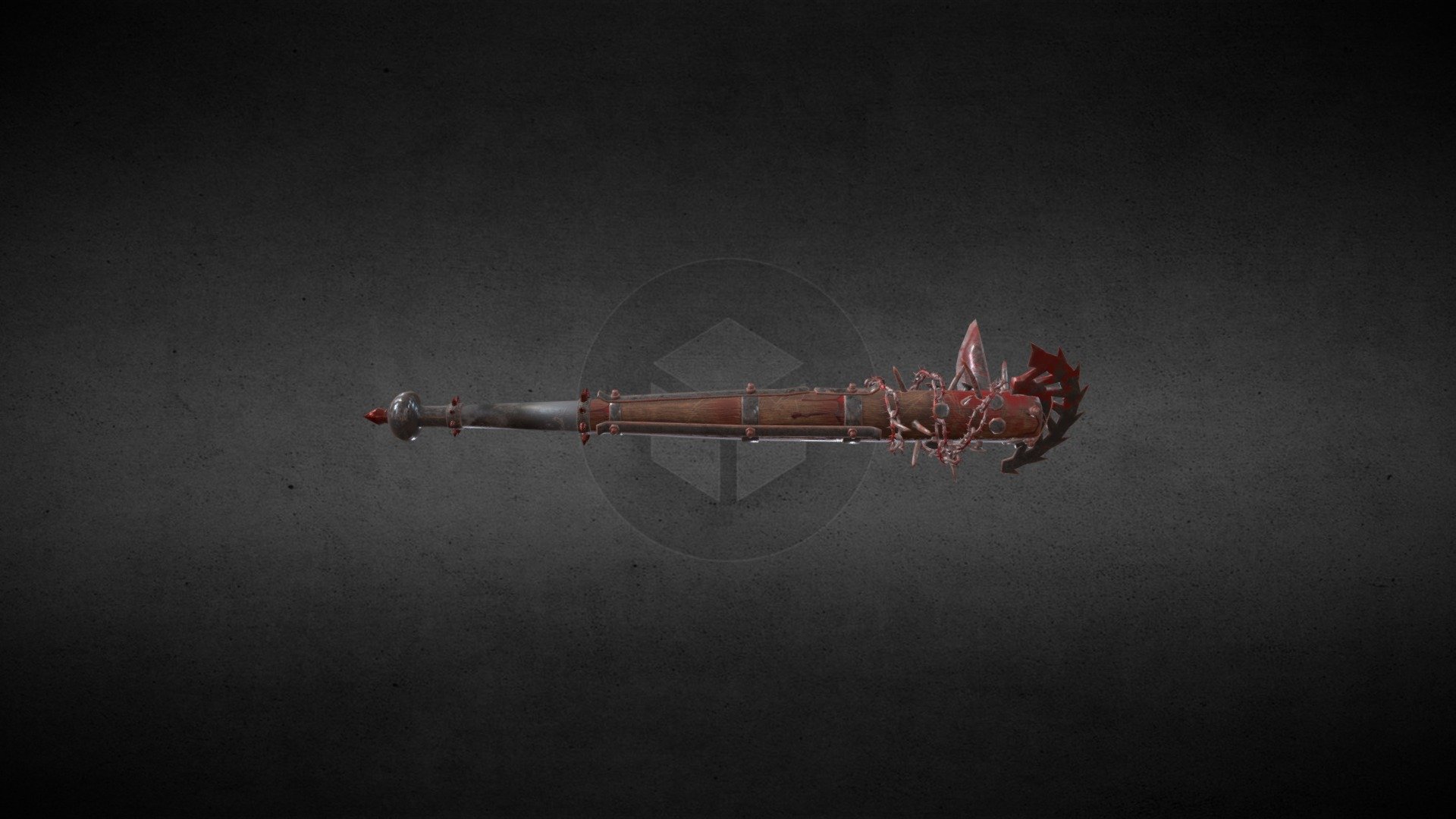 Spiked Baseball bat - Download Free 3D model by projectsoggywaffle ...