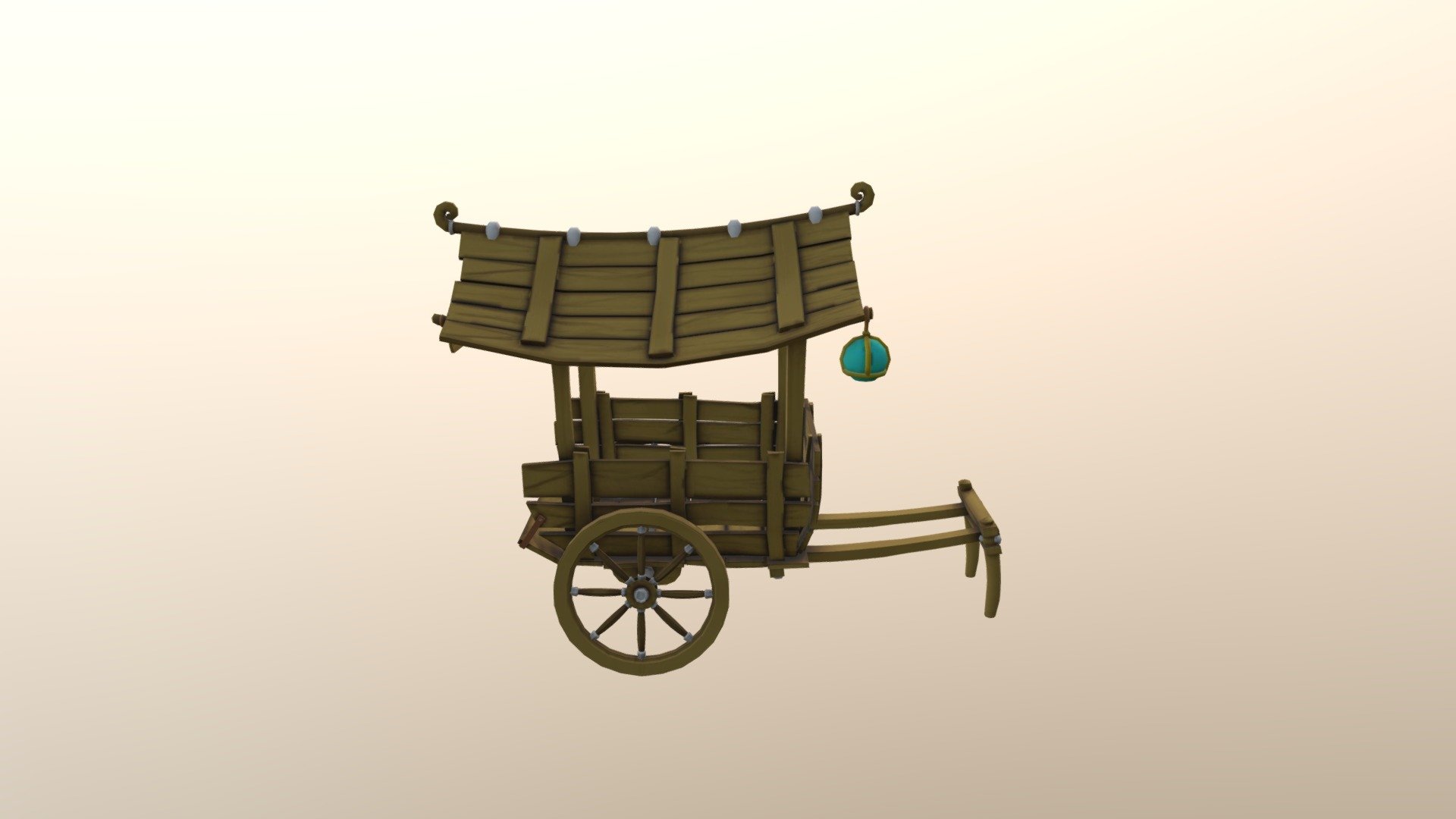 Cart - Hand Painted - 3D model by ashlynflagg [c739b62] - Sketchfab