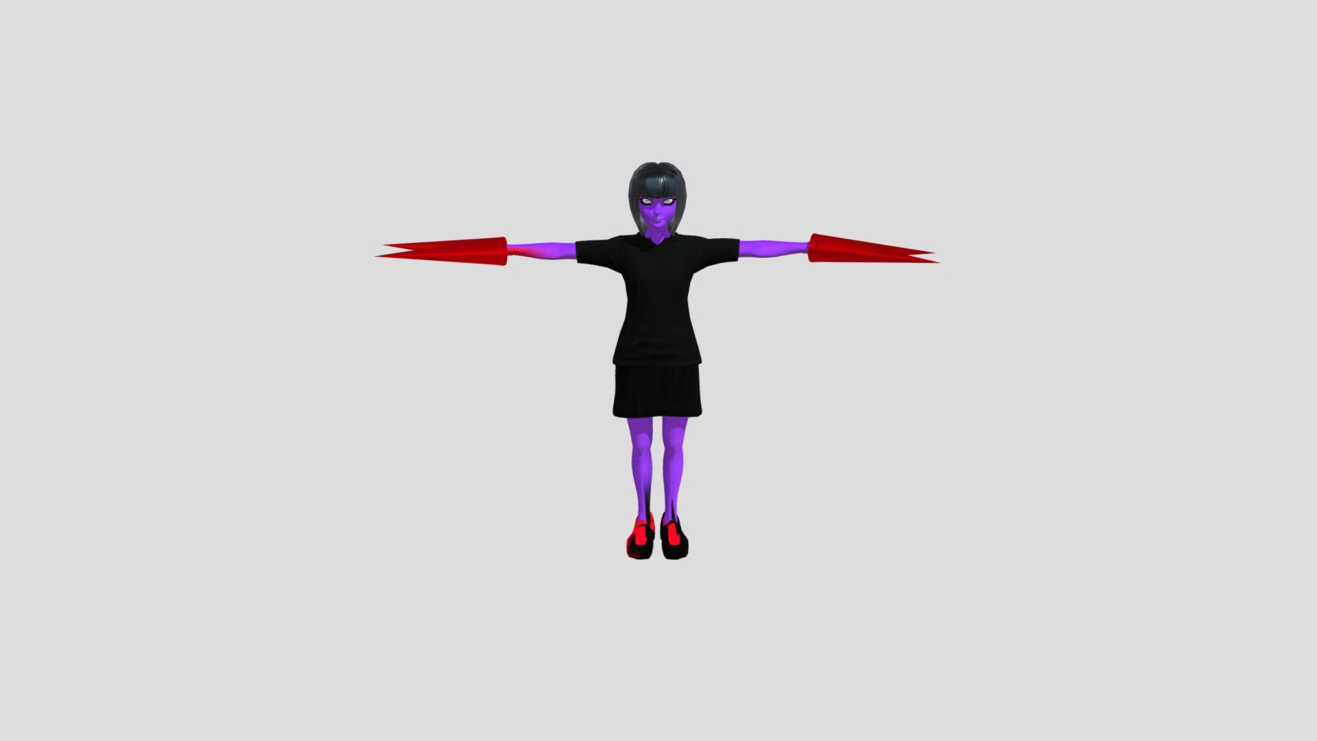 Clawed Girl - Download Free 3D model by Robwaah007 [c739f1c] - Sketchfab