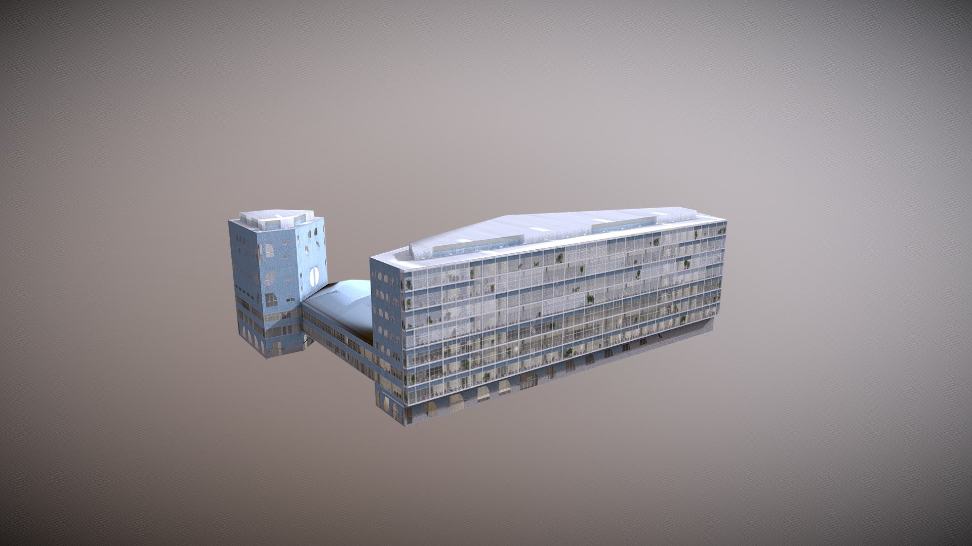 VRT new building - Download Free 3D model by Wavebe [c73aa16] - Sketchfab