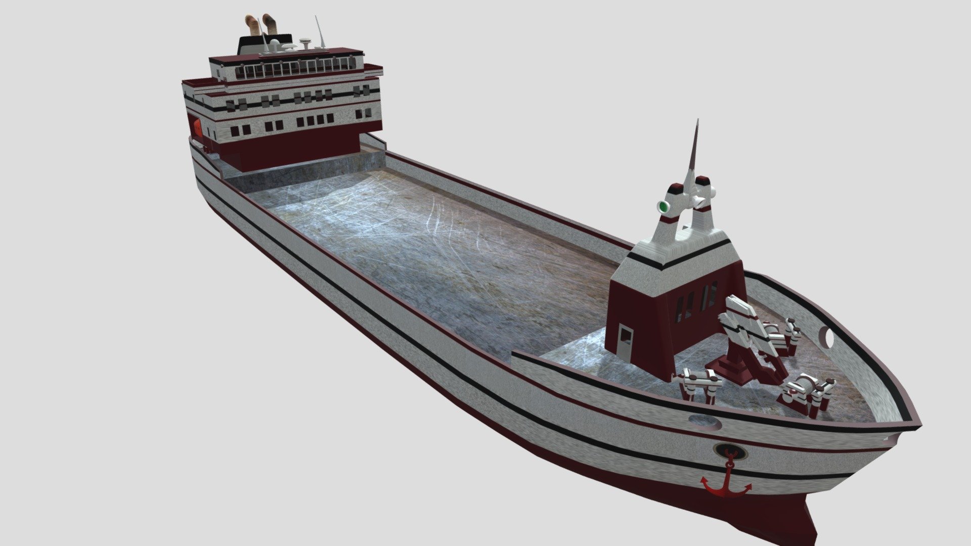 Cargo Ship 06 without containers - Download Free 3D model by gogiart (@agt14032013) [c73ae6c ...