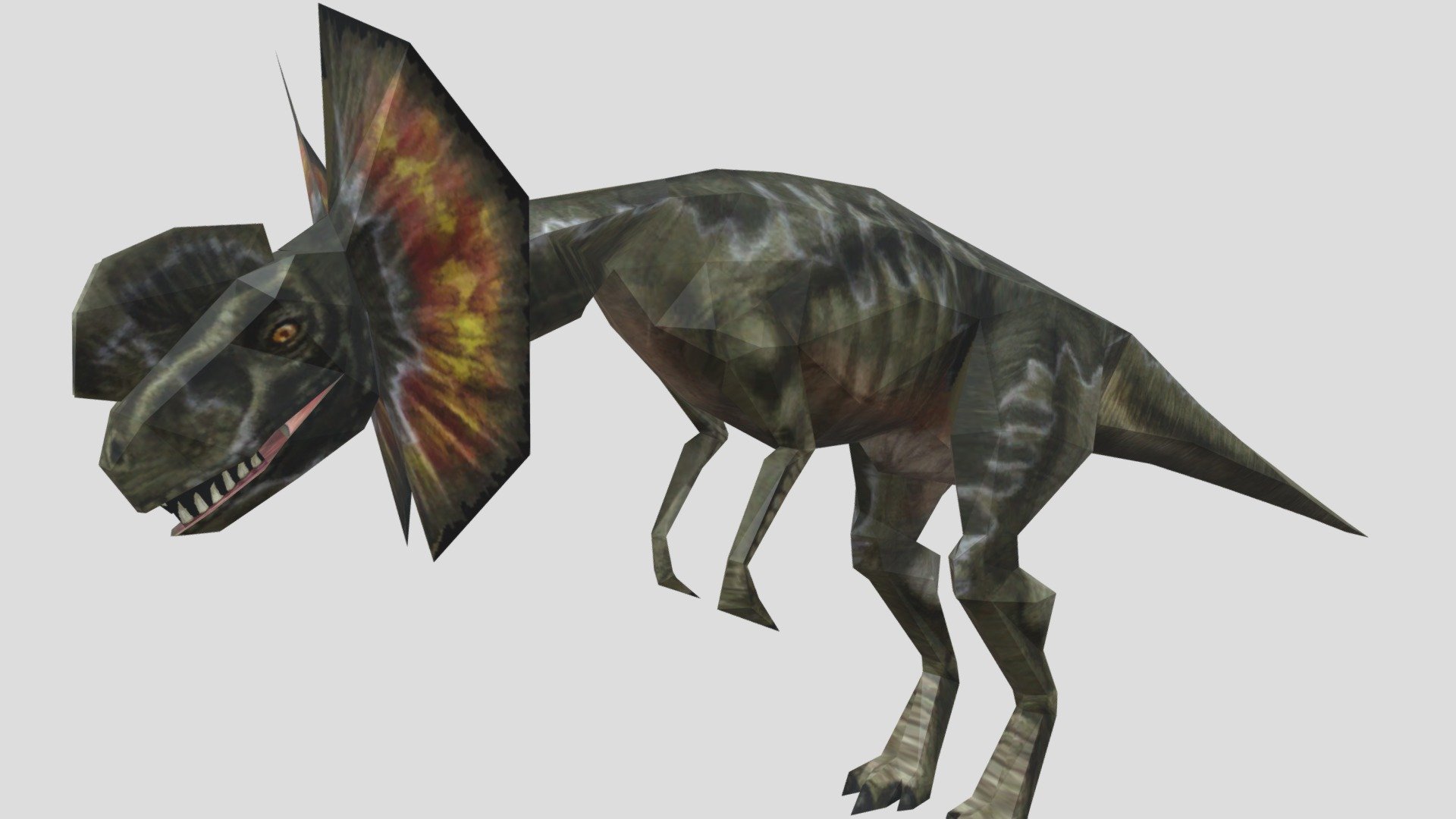 JPOG Posed Dilophosaurus - Download Free 3D model by seth the ...
