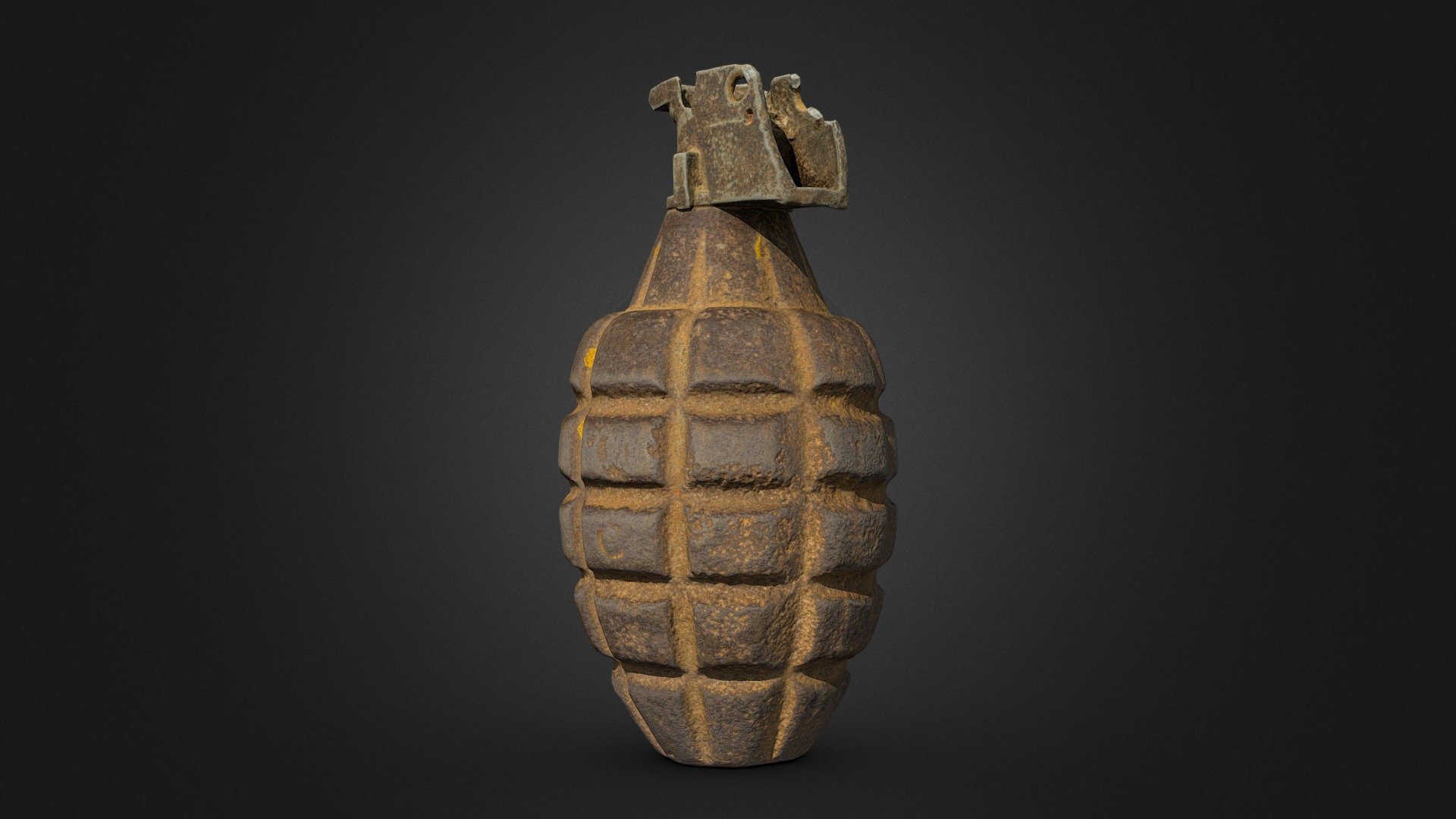 World War II - Unexploded Mk 2 grenade - Download Free 3D model by ...