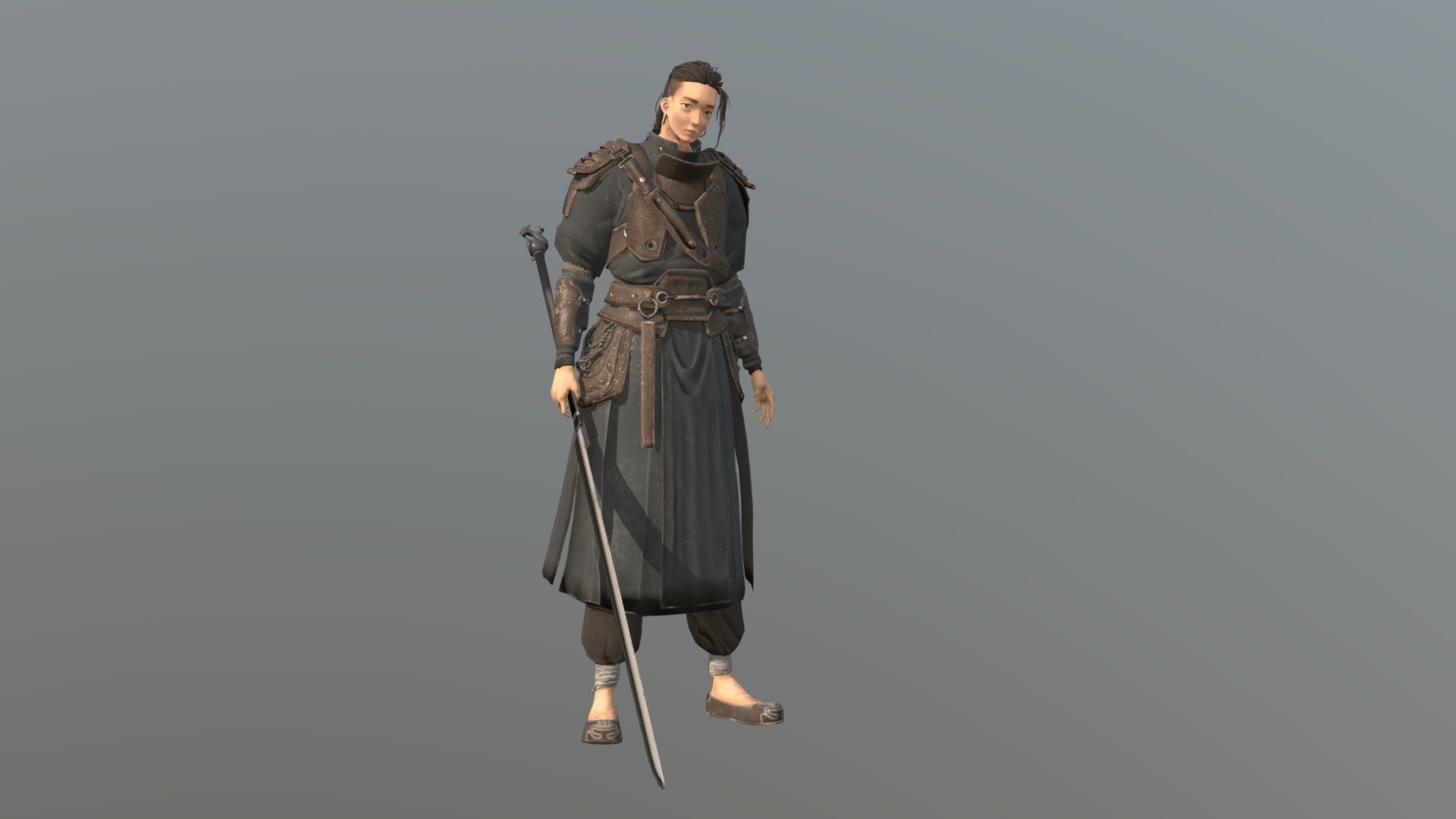 Swordsman_3D model - 3D model by ORCA (@bbalgan.son) [c7416a8] - Sketchfab