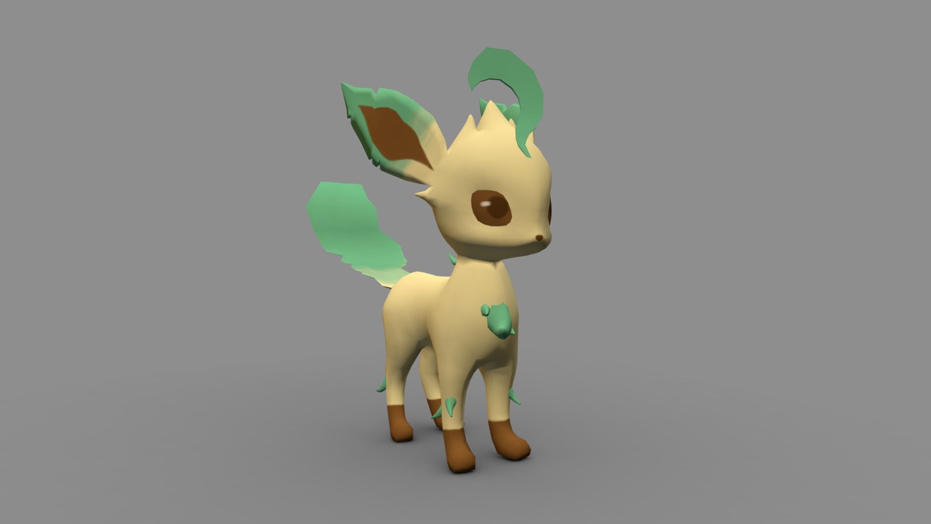 Pokémon: Leafeon (Low Poly) - 3D model by Luri (@Cherrynx) [c743c86 ...
