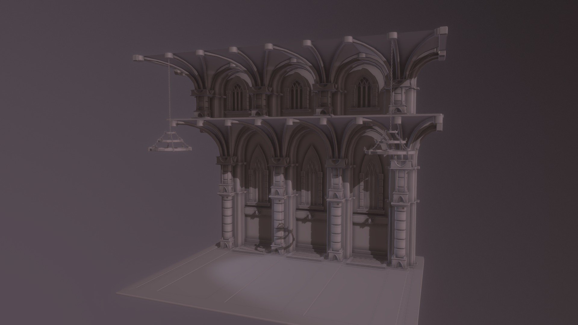 Cathedral wall study - 3D model by MattSilvestri [c743e27] - Sketchfab