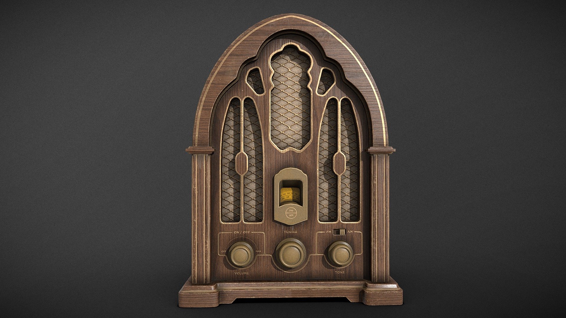 Cathedral Radio - Download Free 3D model by Mik Santos (@mikelkel2 ...