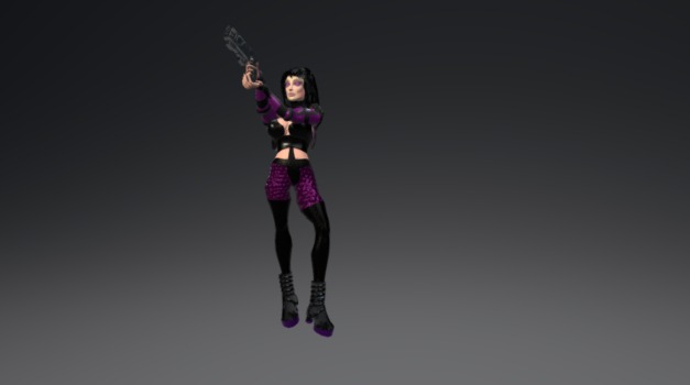 Witch With Gun - 3D model by ildar01 [c7459e7] - Sketchfab