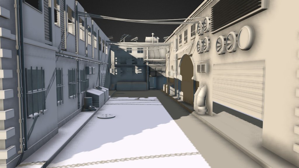 NEW YORK ALLEY - 3D model by xLancerr [c74738f] - Sketchfab