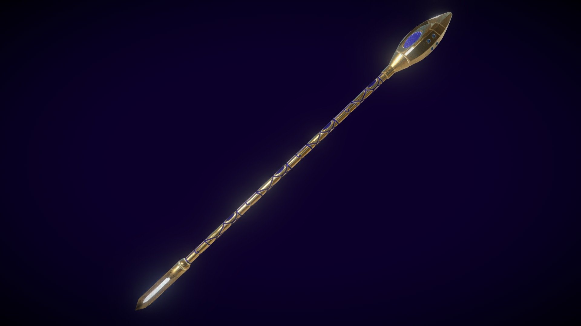 Krystal's Staff (Better Quality) - 3D model by Nicholas Kary ...