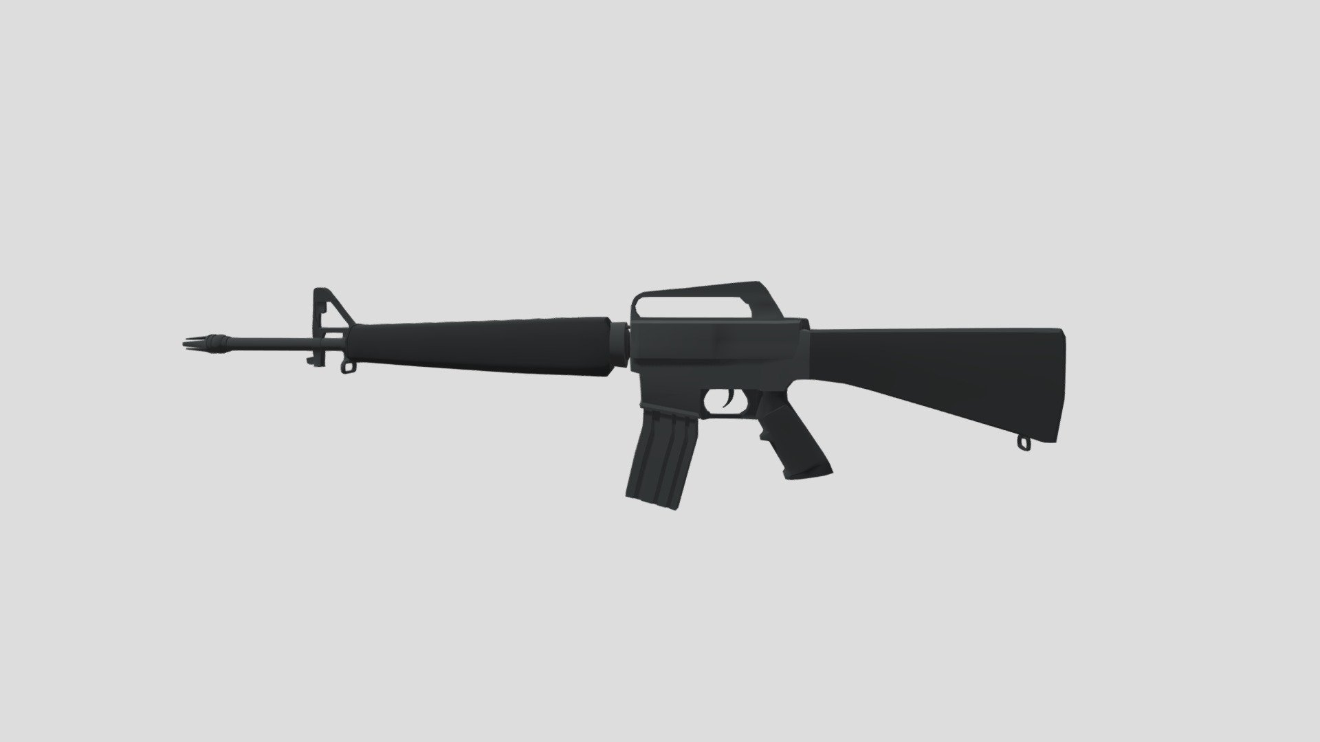 M16A1 Assault Rifle - Download Free 3D model by KMJ3D [c747a94] - Sketchfab