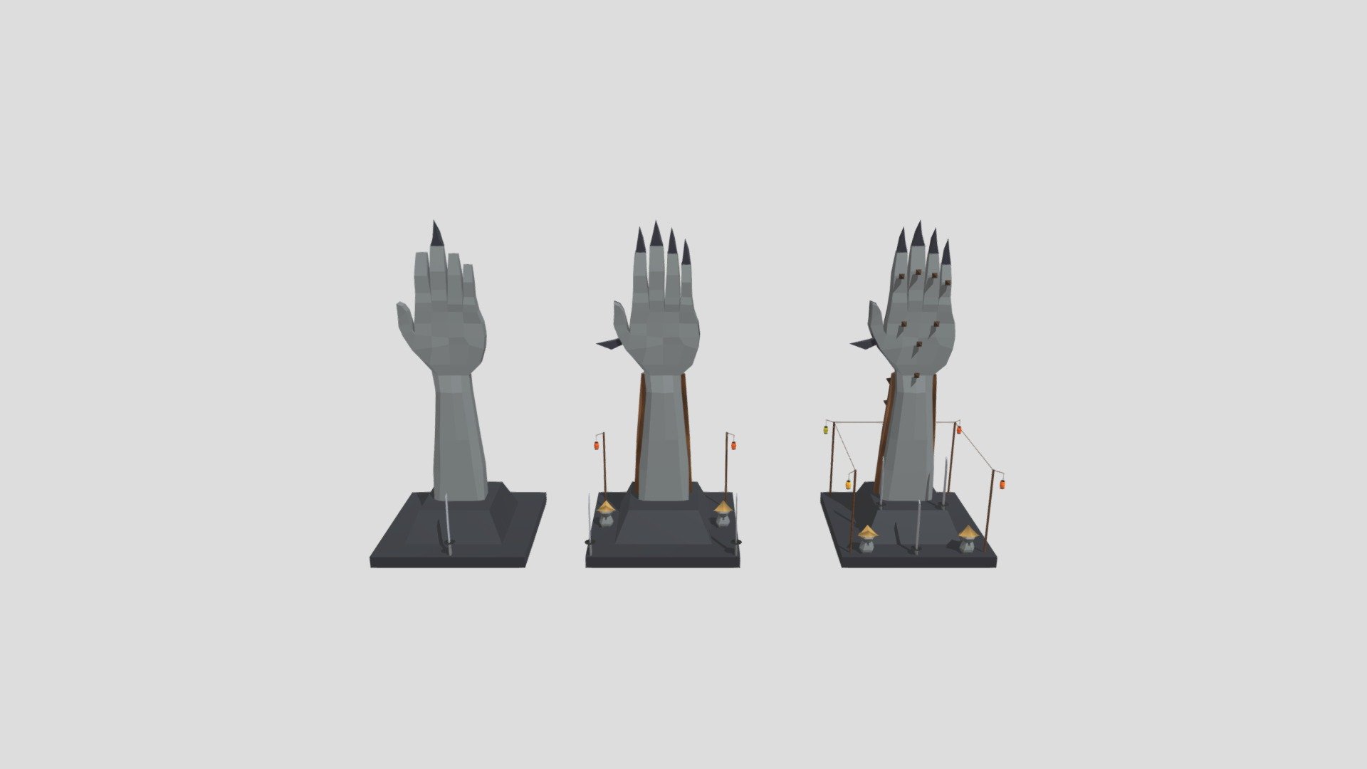 Hand tower - Download Free 3D model by Kleuber Cardoso (@Kleuber ...