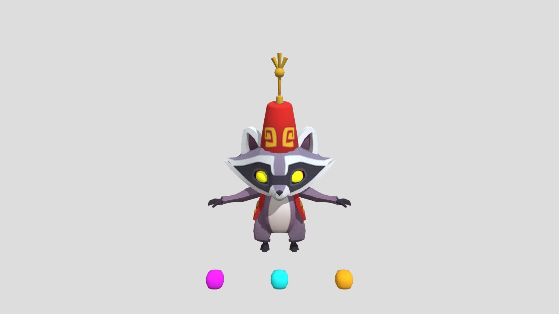 Arthur the Raccoon - 3D model by theamazingdonovan207 [c74e1b9] - Sketchfab