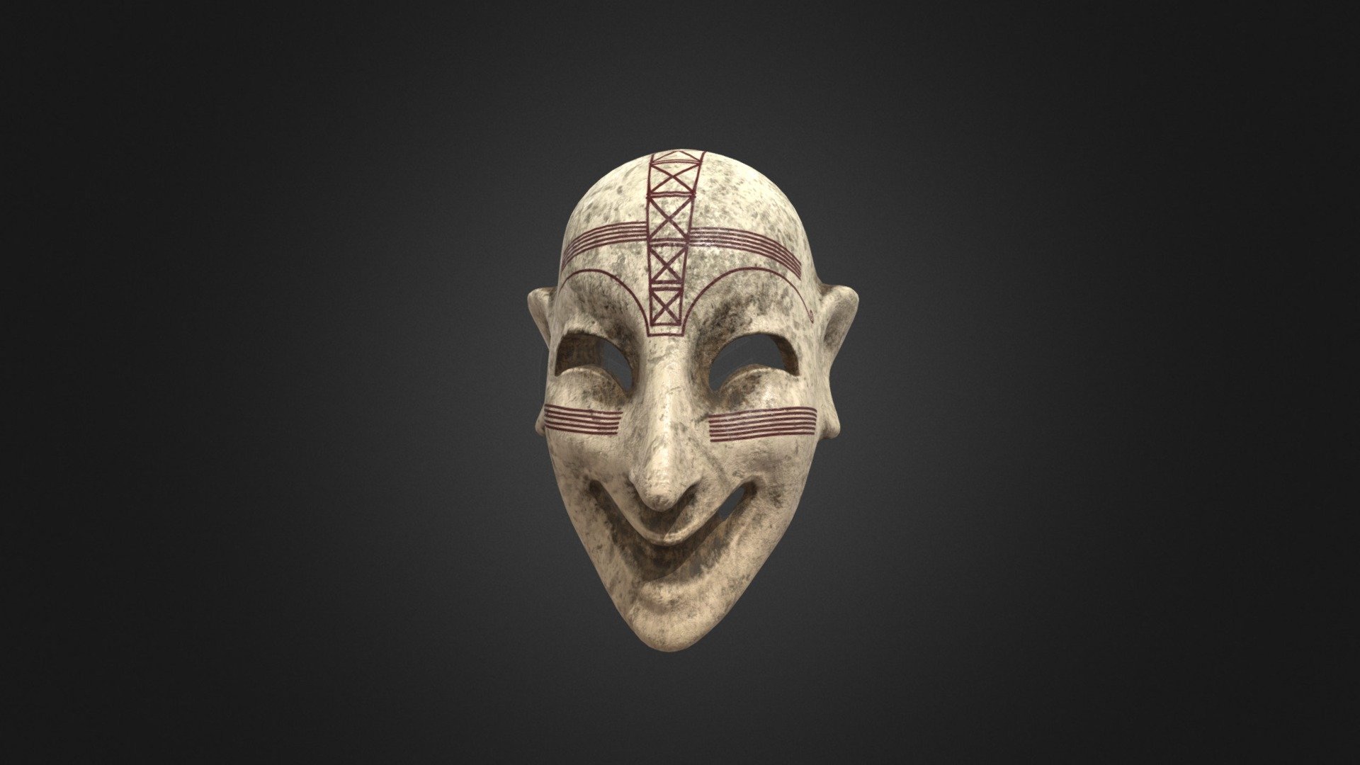punic terracotta mask - 3D model by Goldenmadina [c74f54d] - Sketchfab