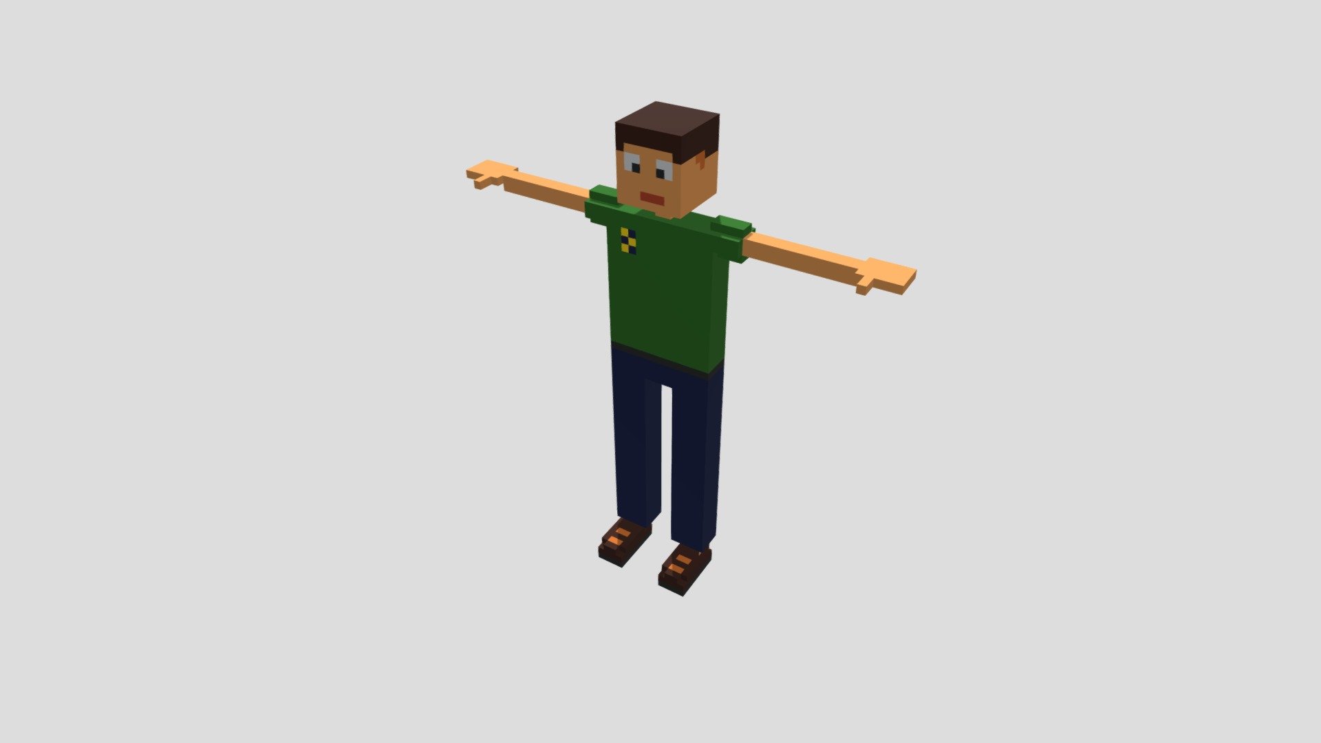 Voxel Man Henry - 3D model by Marakass [c75054c] - Sketchfab