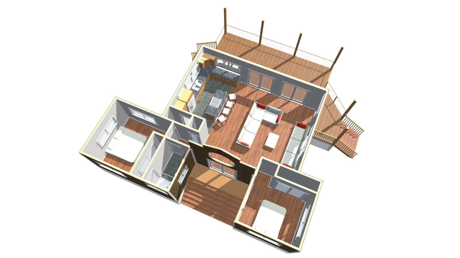 North Star PLAN 2 FLOOR VIEW - 3D model by Pro Draft, Inc. (@prodraft ...