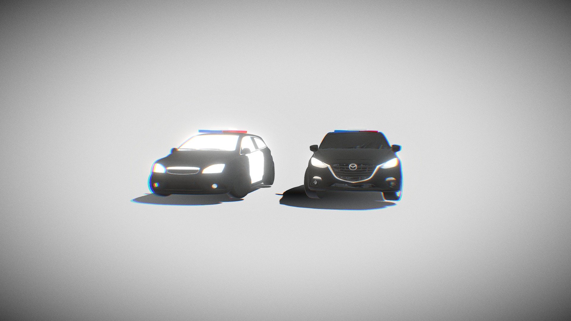 Ford Focus, Mazda 3- Police - Download Free 3D model by David_Holiday ...