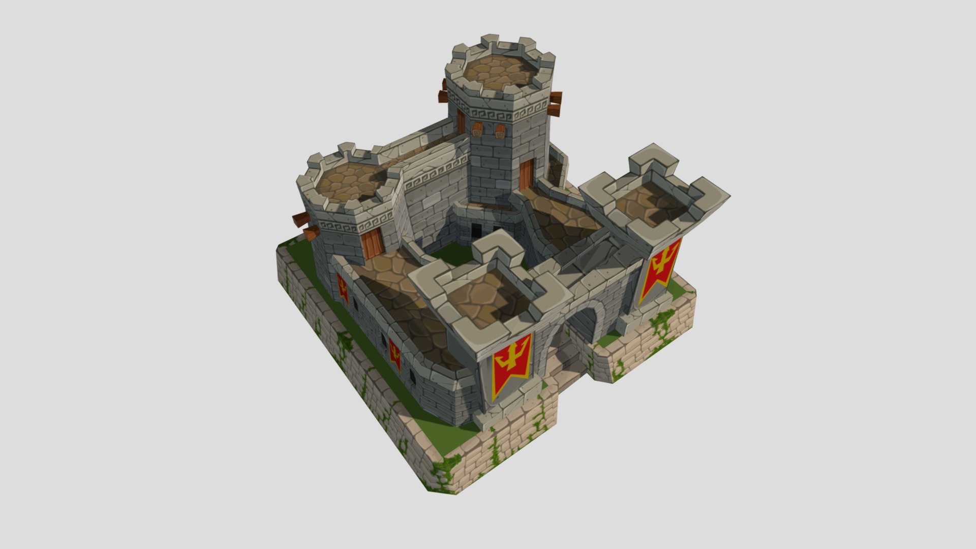 Greek Fortress - 3D model by SergeySerebry [c755143] - Sketchfab