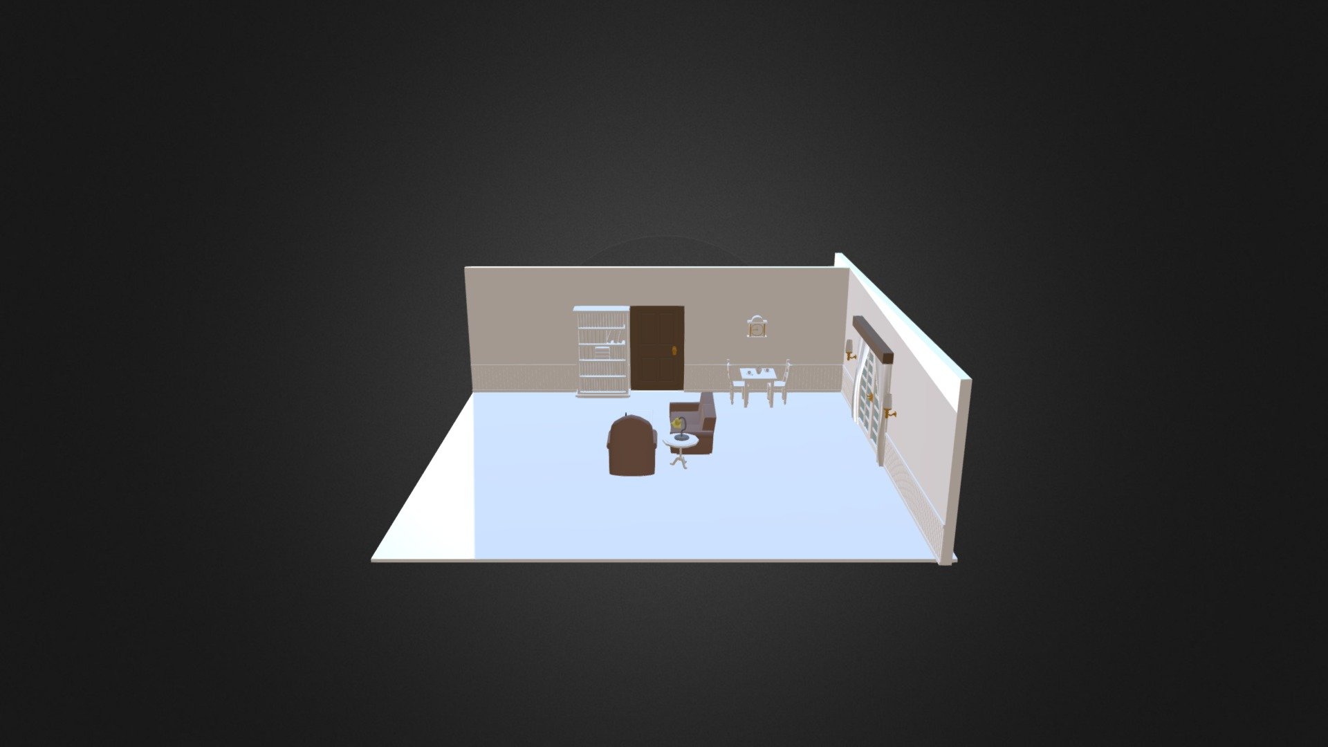 Room Based on anime - 3D model by diazpimenta [c755b24] - Sketchfab