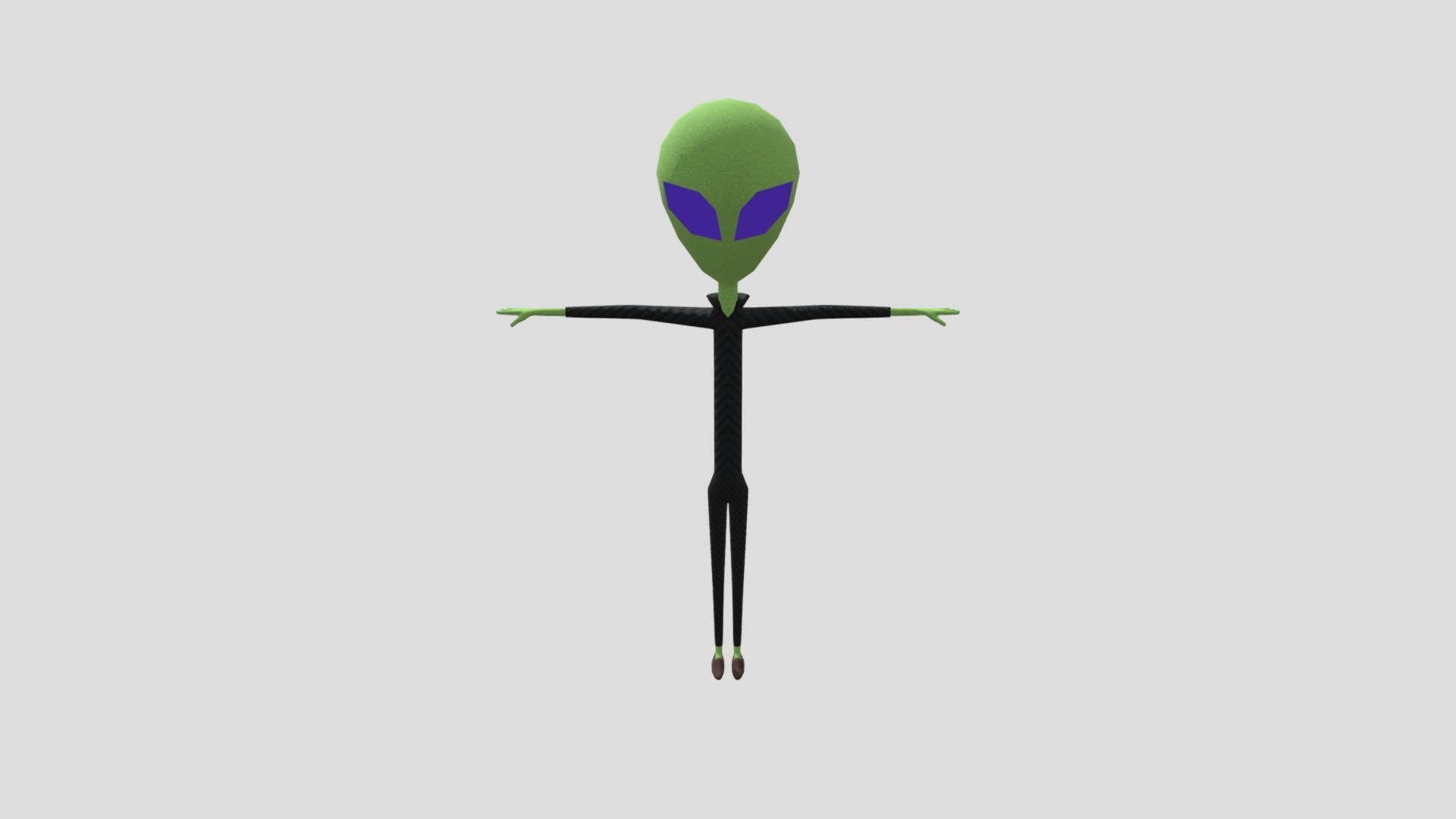 Cartoon Alien - 3D model by iandickson222 [c7578bf] - Sketchfab