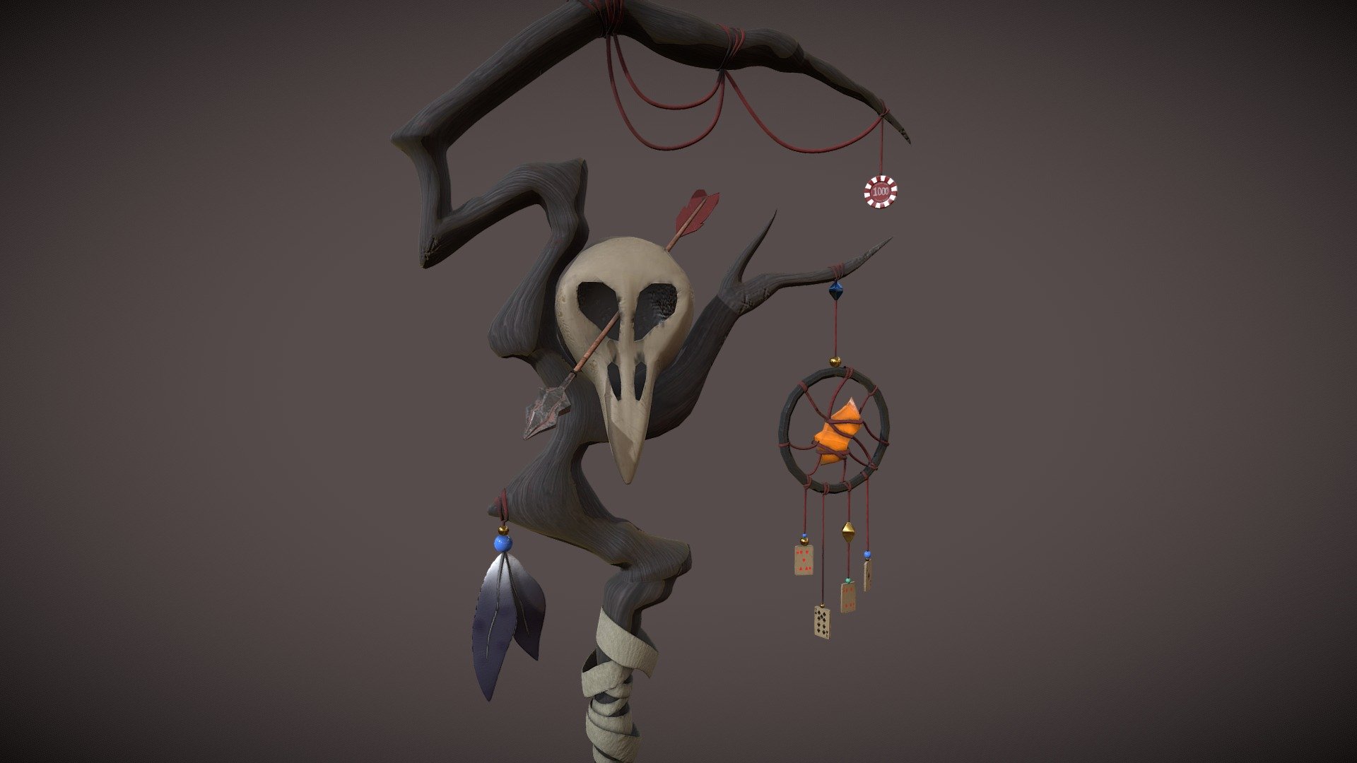 Fantasy Staff - Download Free 3D model by NotSilver [c759166] - Sketchfab
