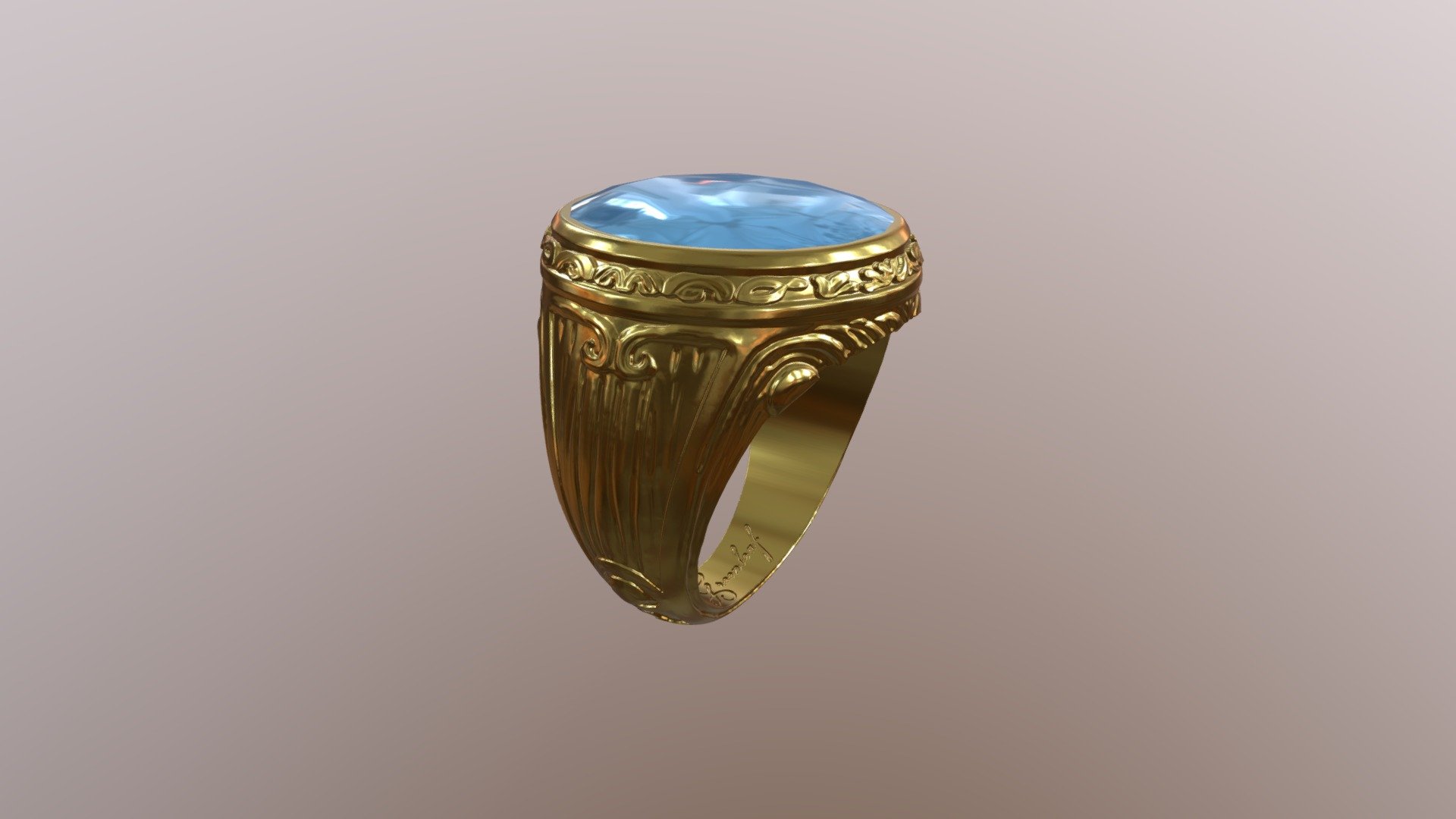 Mr Ripley - Ring gold - 3D model by VE AND VILE (@veandvile) [c75952b ...