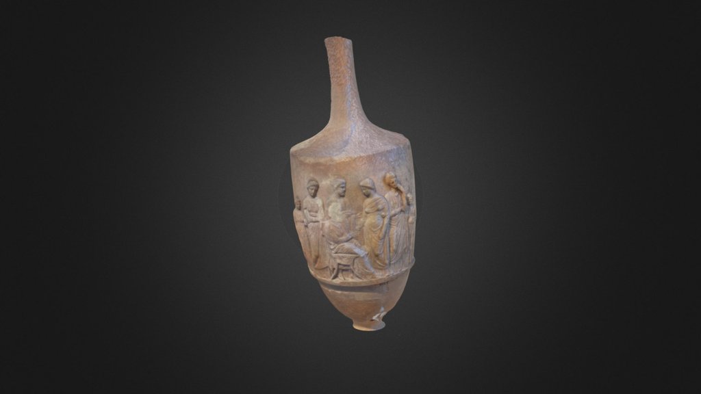 Marble funerary lekythos of Aristomache - 3D model by kelleystone ...