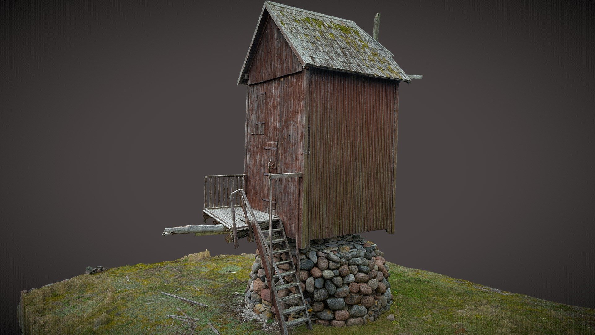 Kubja Windmill - 3D model by Saulius.Zaura [c75a06d] - Sketchfab