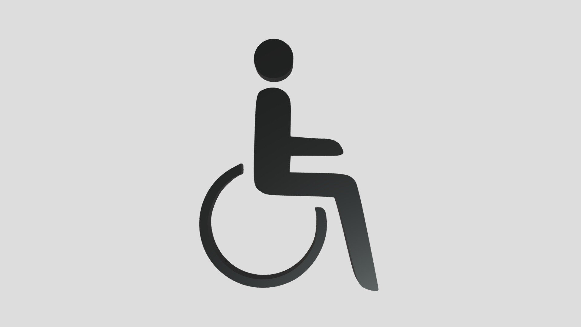 Disabled Sign - 3D model by 360spaces.de [c75b7c6] - Sketchfab