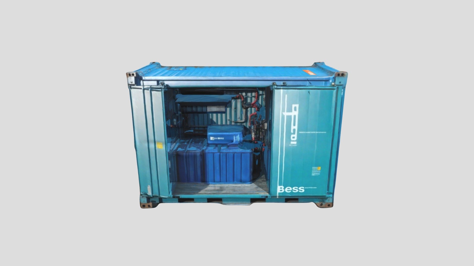 energy storage container BESS, open in - Download Free 3D model by Geek ...
