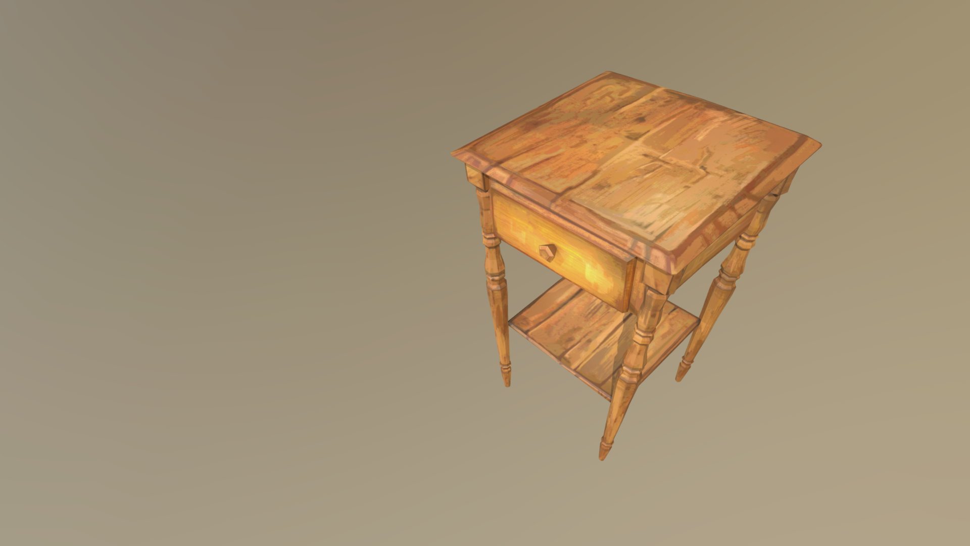 Endtable Stylized - 3D model by albari [c75e75c] - Sketchfab