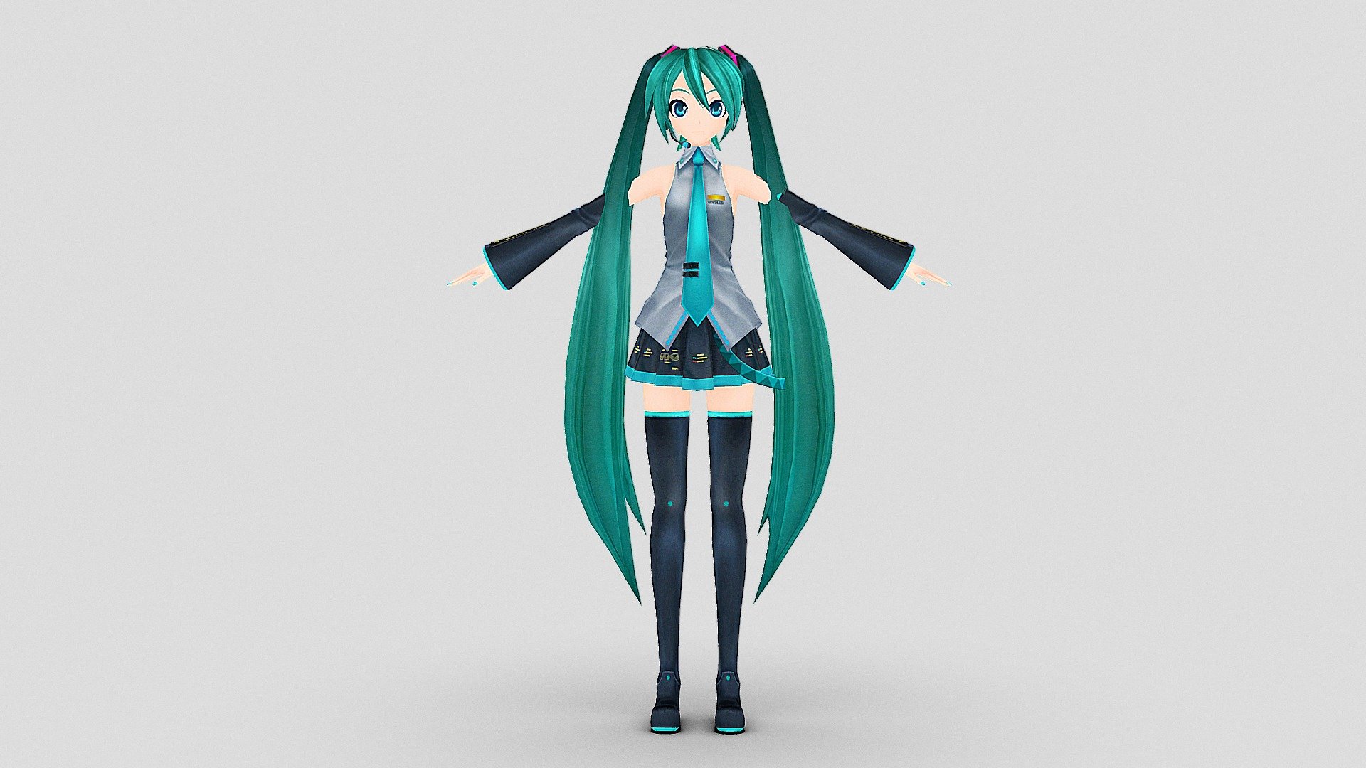 Hatsune Miku (Project Diva F) - Download Free 3D model by 雨宮レン ...