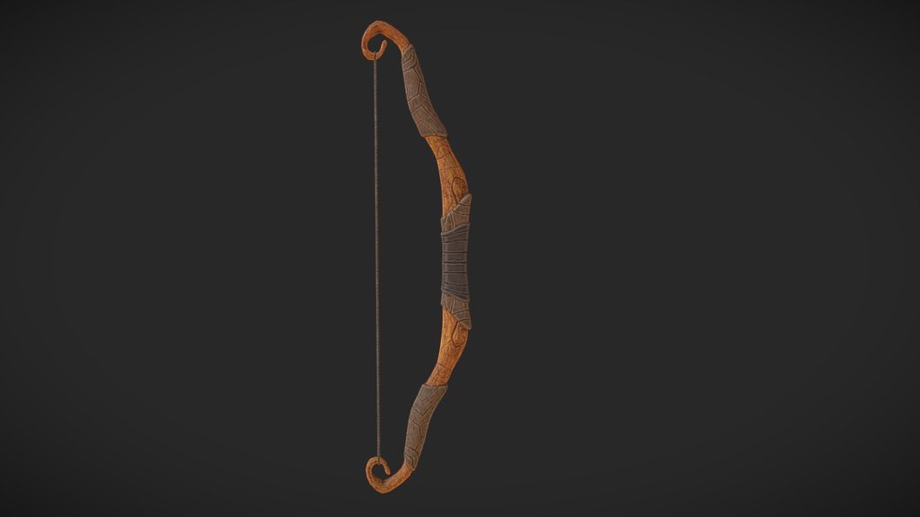 Elven Druid Bow - 3D model by Adam Carroll (@acarroll) [c75f8f0 ...